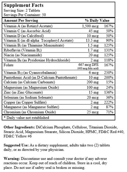 Central Vita Plus (100 Tablets) - NCB TECHNOLOGY